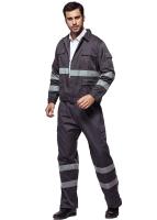 China Pilling Resistance Industrial Work Uniforms With Double Stitching And Back Elastic for sale