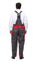 China 2 Tone Contrast Bib & Brace Workwear Protective Haif Overall With Reflective Piping for sale