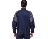 China Grey / Dark Blue Industrial Work Jackets Fastened With A Zipper And Velcro for sale