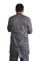 China Comfort Long Navy Blue Lab Coat Back Vented For Engineering Or Warehouse Work for sale
