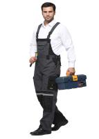 China Industrial Heavy Duty Bib Work Pants Hard Wearing With Durable Double Stitching  for sale