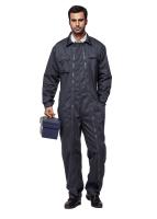 China Durable Heavy Duty Coveralls With Zipper Material 65% Polyester 35% Cotton for sale