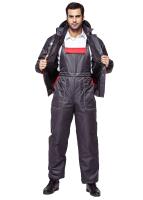 China 100% Polyester Oxford Mens Winter Work Clothes Wind Resistant Jacket And Bibpants for sale
