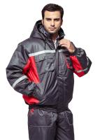 China 100% Polyester Oxford Workwear Winter Jackets Wind Resistant With PU Coated Inside for sale