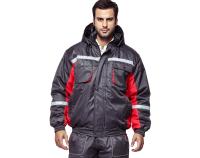 China 100% Polyester Oxford Workwear Winter Jackets Wind Resistant With PU Coated Inside for sale