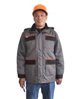 China Gery / Black Waterproof Winter Work Coats Anti Pilling Storm Pockets With Flap for sale