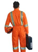 China Reflective High Visibility Coveralls / Hi Vis Workwear With Clear ID Pocket for sale