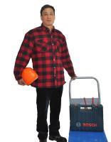 China Comfortable Winter Lightweight Long Sleeve Work Shirts With 100% Cotton Padded   for sale