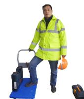 China PU Coated Industrial Work Jackets ,  Reflective Safety Yellow Winter Jacket  for sale