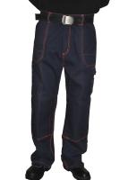 China Fashion Multi Pocket Work Pants , Contrast Triple Stitching Heavy Duty Trousers for sale