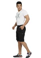 China Safety Multi Pockets Mens Black Work Shorts Twill Woven With Tear Resistance for sale