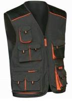 China Classic Warm Work Vest Canvas Fishing Vest With Oxford Reinforcement for sale