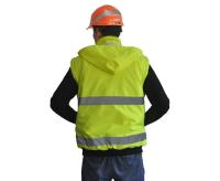 China 300D Oxford Mens Hi Vis Waterproof Bomber Jacket With Stain Resistant PU Coated for sale
