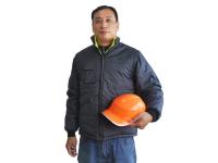 China Short Industrial Work Jackets Reversible Comfortable Hi Vis Winter Bomber Jacket  for sale
