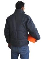 China Functional Hi Vis Bomber Jacket High Visibility Winter Coats With Detachable Sleeves for sale