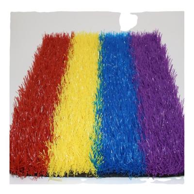 China Garden Decoration Colored Fake Grass Playground for sale