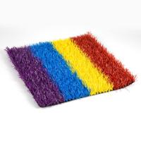 China Garden Decoration Colored Fake Grass Playground for sale