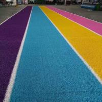 China Garden Decoration Colored Fake Grass Playground for sale