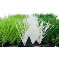 China Natural Green Football Artificial Grass 60mm With Stem Shape for sale