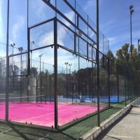 China 12mm Pink Colored Artificial Turf Outdoor Padel Court For Multi Sport Fields for sale