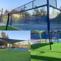 China 20mx10m Blue Pink Black Padel Tennis Court Outdoor Padel Court for sale