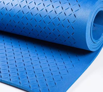 China 10mm Artificial Grass Accessories Yellow Blue Foam Shock Pad Underlay For Artificial Grass for sale