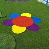 China Kindergarten Playground Rainbow Kids Red Outdoor Turf for sale