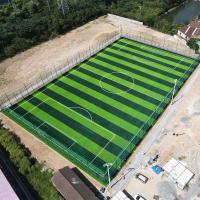 China Outdoor Nursery Football Artificial Grass 50mm PE Field Green for sale