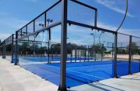 China Coloured Blue Yarn Padel Tennis Court Artificial Grass 15mm for sale