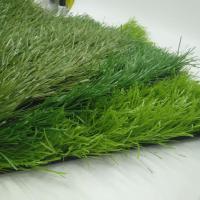 China Antistatic Fake Field Football Artificial Grass 50mm Rolls Synthetic 5 / 8 '' For Soccer for sale