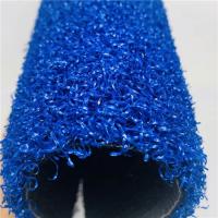 China Coloured Blue Yarn Padel Tennis Court Artificial Grass 15mm for sale