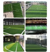 China Non Infilled Fake Football Grass 25mm Artificial For Soccer  3 / 8'' for sale