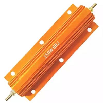 China RX24 50W 6Ω Gold Aluminum Housed Wirewound Resistor for Automotive LED Lights - 3000V Max Voltage for sale