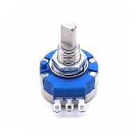 China RVQ24YN03 Carbon Film Potentiometer 24mm Diameter with 1MΩ Resistance and 1,000,000 Cycle Life for sale
