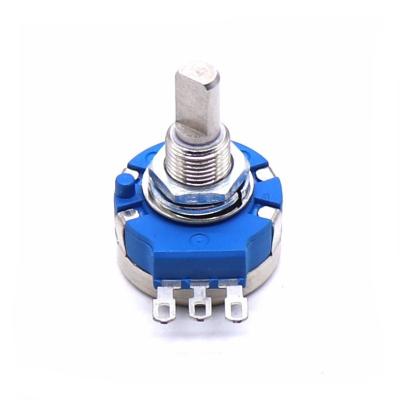 China RVQ24YN03 Carbon Film Potentiometer 24mm Diameter with 1MΩ Resistance and 1,000,000 Cycle Life for sale