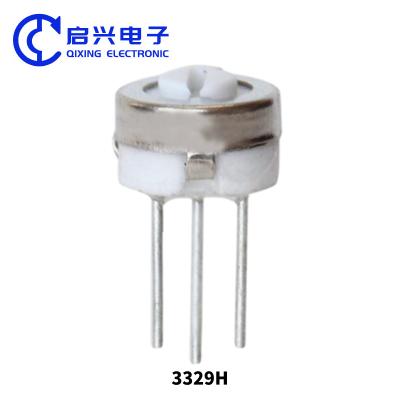 China 3329 Series Single Turn Metal Glass Glaze Trim Potentiometer 10Ω-5MΩ Range 0.5W 280° Travel for sale