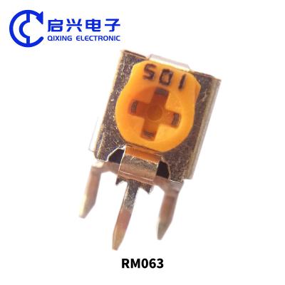 China RM063 Carbon Film Trimmer Potentiometer 1K-1MΩ 0.1W 50V Vertical WH06-1C Horizontal WH06-2C for sale