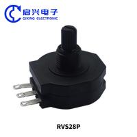 China RVS28P Carbon Film Potentiometer 0.5W 500Ω-2MΩ for Electric Welding Machines with 2000V AC Voltage Withstand for sale