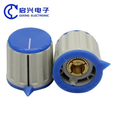 China KN15-Y-6 Potentiometer Knob 21mm Diameter 6mm Shaft Hole Bakelite Radio Control Knob with Pointer for sale