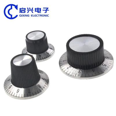 China Precision Potentiometer Knob with 6mm Shaft and 300° Rotation for Smooth Electronic Control Adjustments for sale