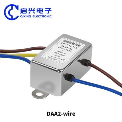 China DAA2 220V 1A-10A Single Phase AC EMI Noise Filter with CUL CE ROHS Certification for sale