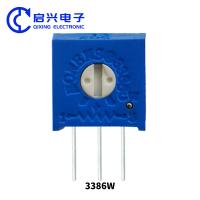 China 3386 Series Single Turn Potentiometer 10k Ohms 500V Withstand Voltage Metal Glass Glaze Preset for sale