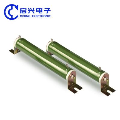 China RX20 Glazed Ceramic Wirewound Braking Resistor 10W-300W for Capacitor Discharge and Industrial Load Applications for sale