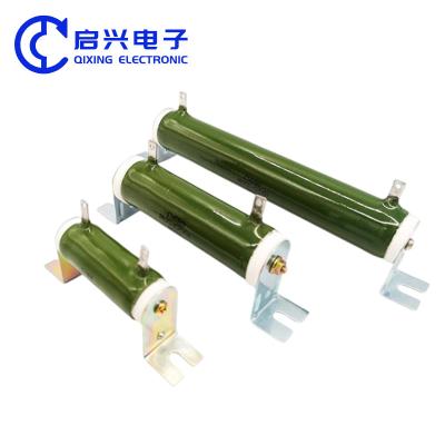 China RX20 Adjustable Wirewound Resistor 100W High Power Ceramic 10KV Voltage Resistant Industrial Grade for sale