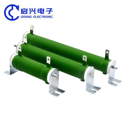 China RX20 Adjustable Wirewound Braking Resistor 100W High Power Ceramic with 375°C Rating for sale