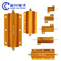 China RX24 50W 6Ω Gold Aluminum Housed Wirewound Resistor for CANbus Automotive & Industrial Applications for sale