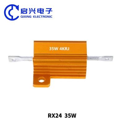 China High Power Wirewound Resistor 25W Green Aluminum Case Resistor RXG24 for sale