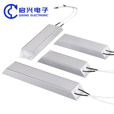 China RXLG Trapezoidal Aluminium Housing Brake Resistor 150W 0.1-10K Ohm for Frequency Converter Servo Motor for sale