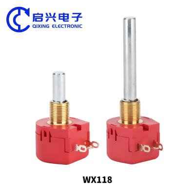 China WX118 Wirewound Potentiometer Single Turn 1K-22K 1W 300° Rotation 15K Cycle Life for sale