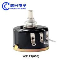 China WX112 WX050 5W Single Turn Wire Wound Potentiometer 6mm Shaft 45mm Diameter Adjustable Resistance 100Ω-47KΩ for sale